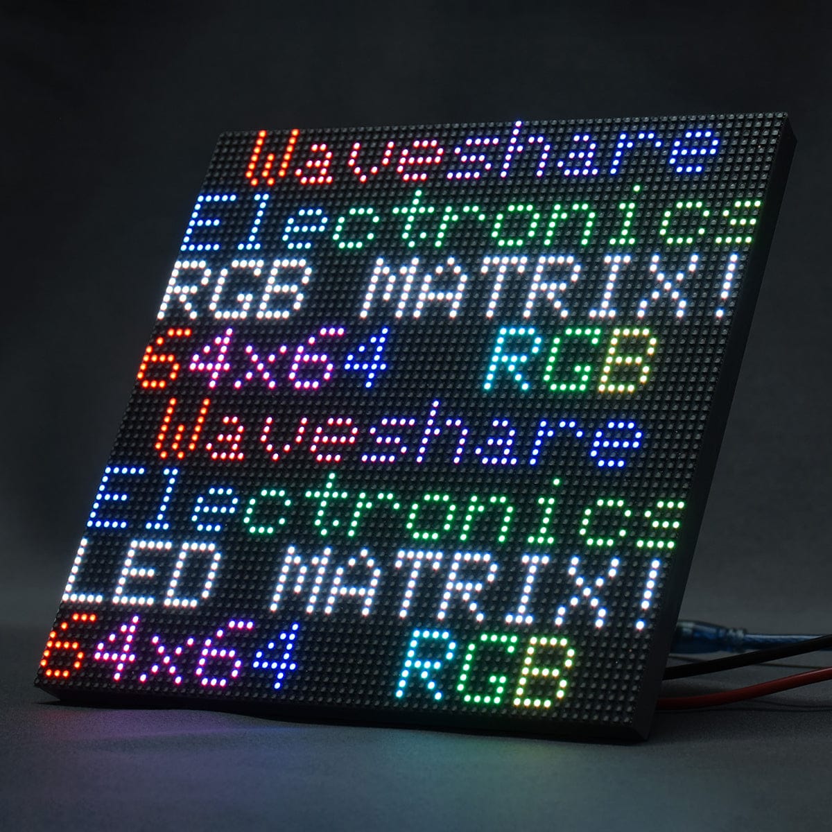 Rgb Full Colour Led Matrix Panel 3mm Pitch 64x64 Pixels The Pi Hut 