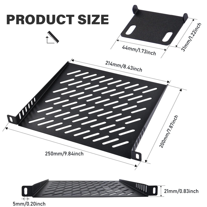 0.5U 10" Rack Shelf for DeskPi RackMate - The Pi Hut