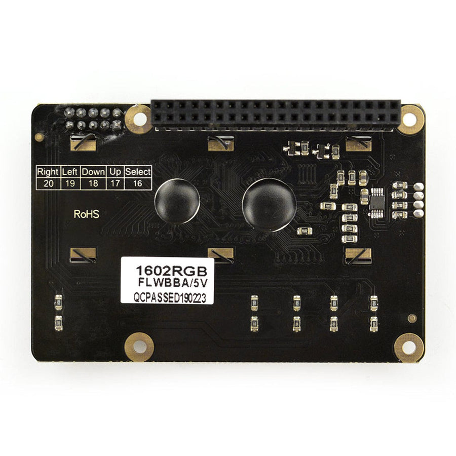 16x2 I2C RGB LCD Keypad HAT with RGB Backlight V2.0 - The Pi Hut