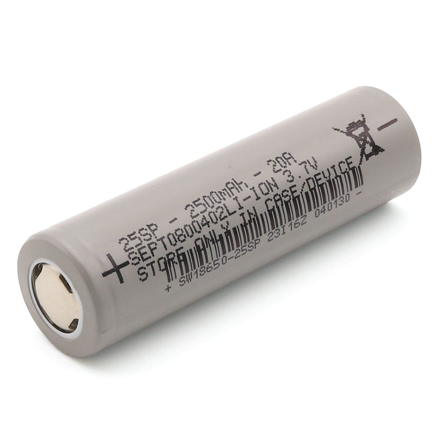 18650 Lithium-ion Rechargeable Cell - 2500mAh 3.7V 20A - The Pi Hut
