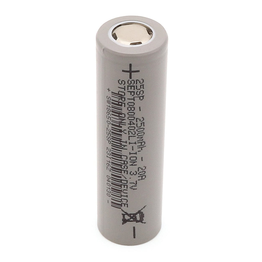 18650 Lithium-ion Rechargeable Cell - 2500mAh 3.7V 20A - The Pi Hut