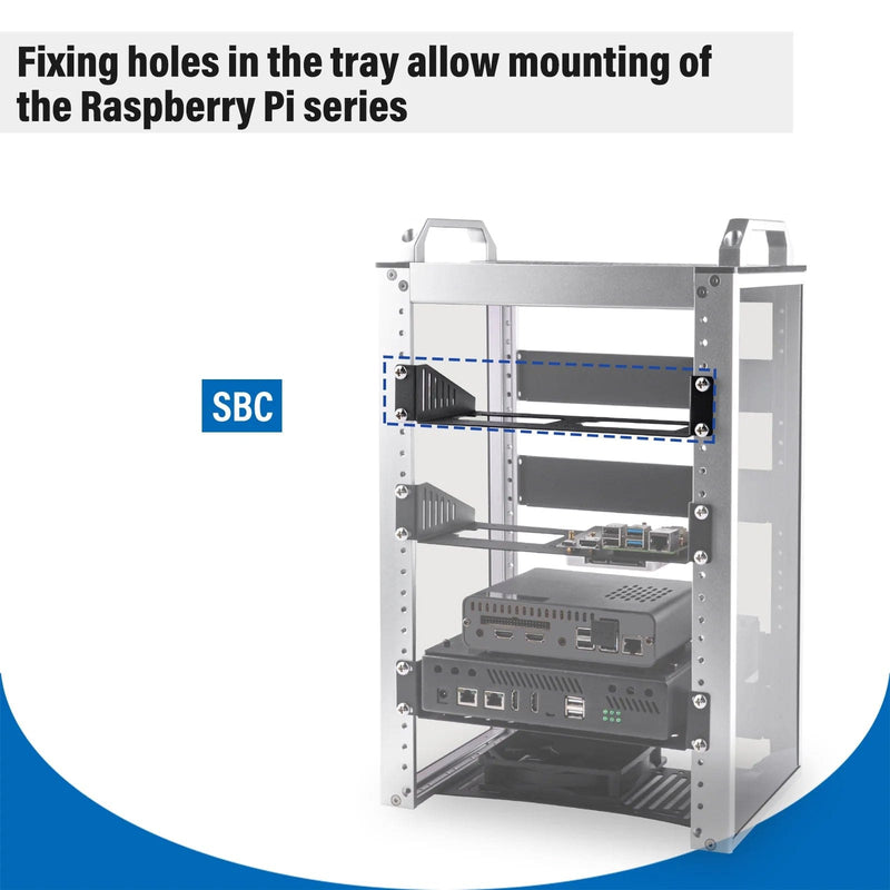 1U 10" SBC Shelf for DeskPi RackMate - The Pi Hut