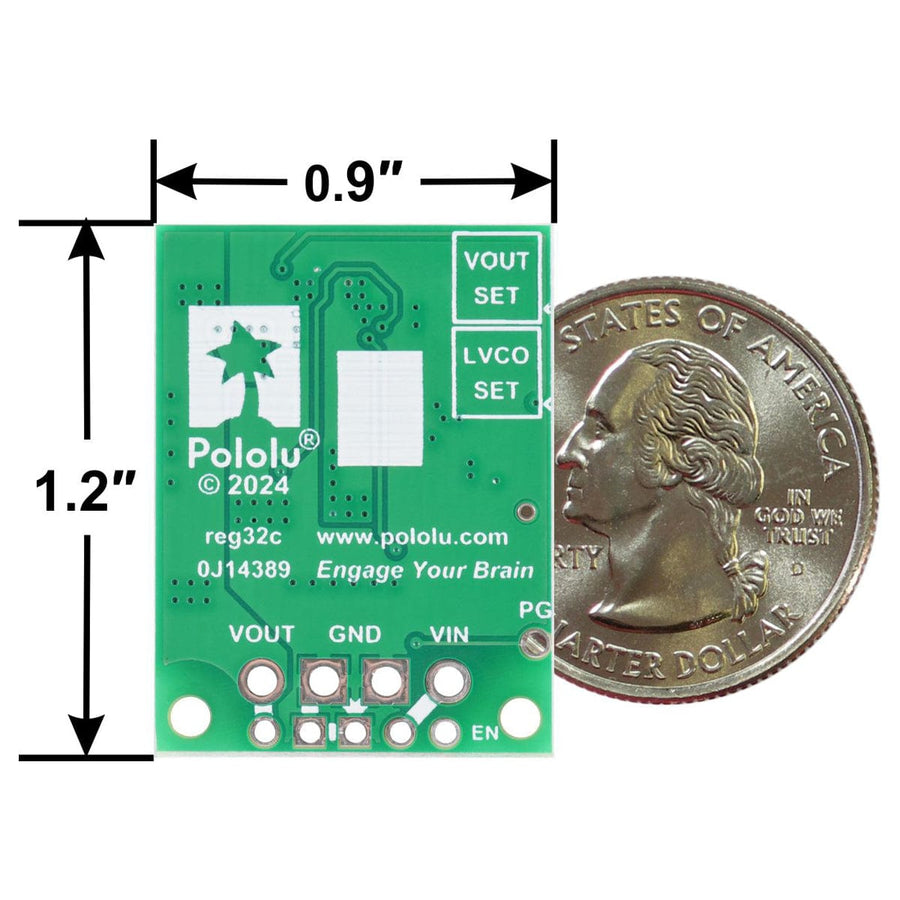 Pololu 4.2-15V 3.3A Fine-Adjust Step-Down Voltage Regulator with ...