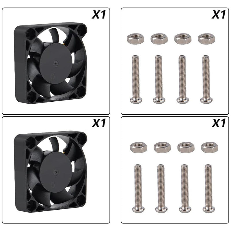 2x 40mm Cooling Fans for Raspberry Pi 5 - The Pi Hut
