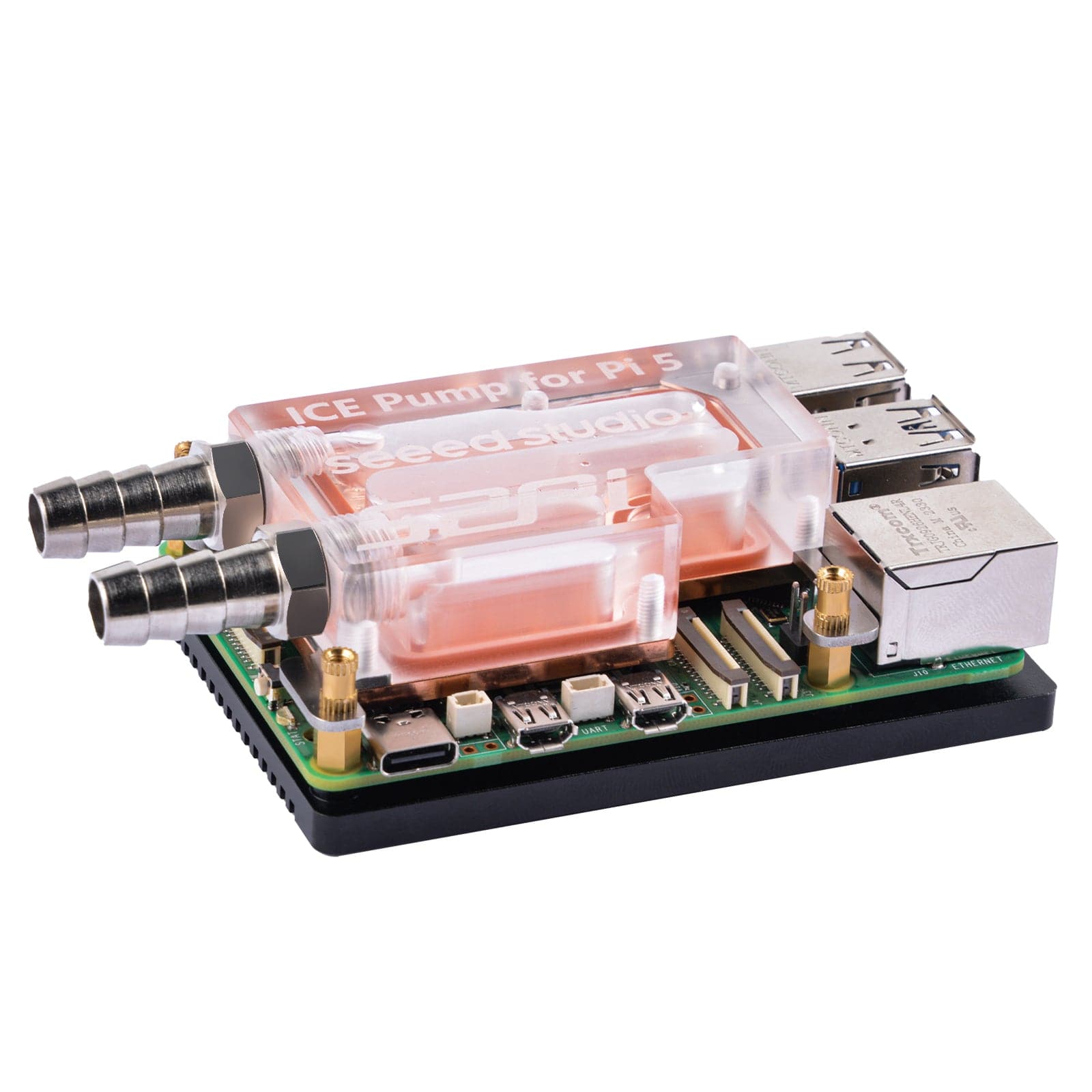 52Pi ICE Pump Water Cooling Block for Raspberry Pi 5 - The Pi Hut