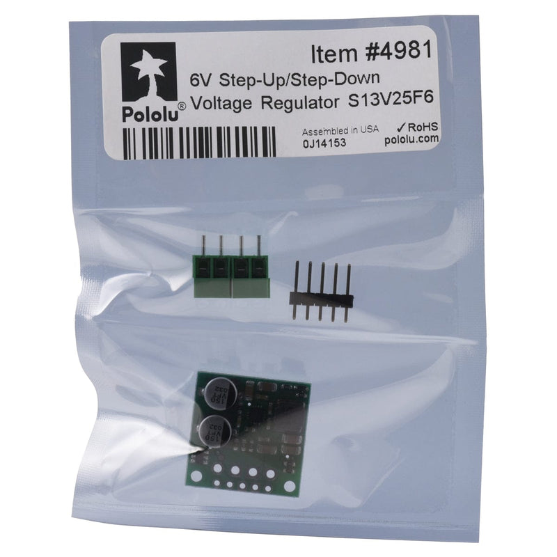 Pololu 6V 2.5A Step-Up/Step-Down Voltage Regulator S13V25F6 - The Pi Hut
