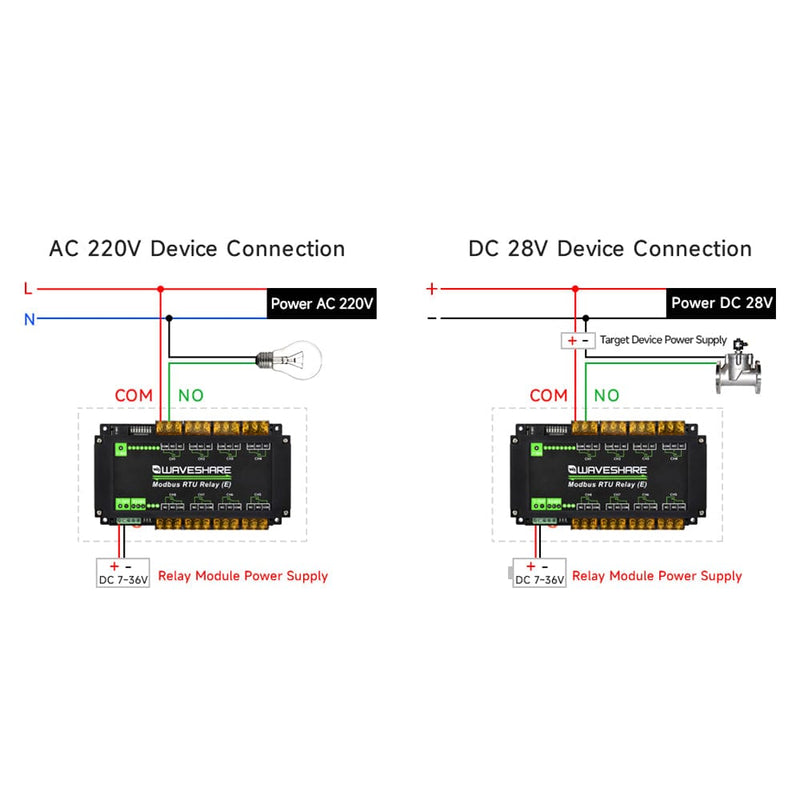 8-Channel Modbus RTU Relay Module (E) with RS-485 Interface - The Pi Hut