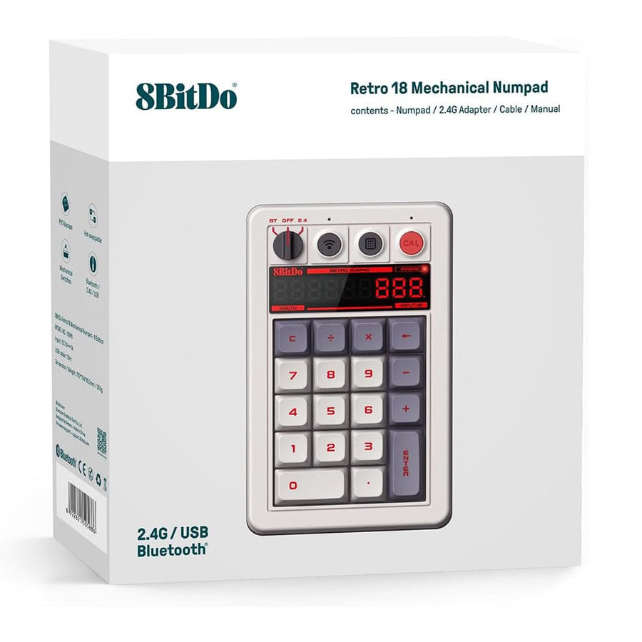 8BitDo Retro 18 Mechanical Numpad - The Pi Hut