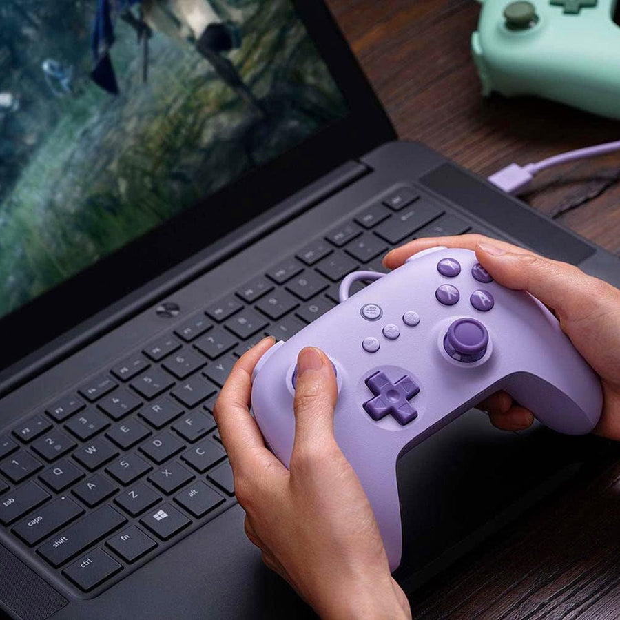 8BitDo Ultimate C Wired Controller (Purple) [Discontinued] - The Pi Hut