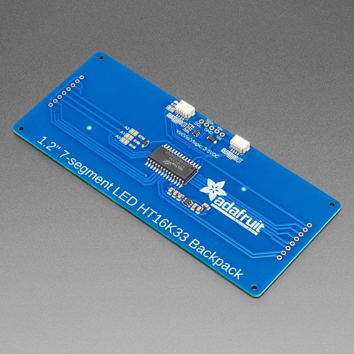 Adafruit 1.2" 4-Digit 7-Segment Display with an I2C Backpack - Yellow ...