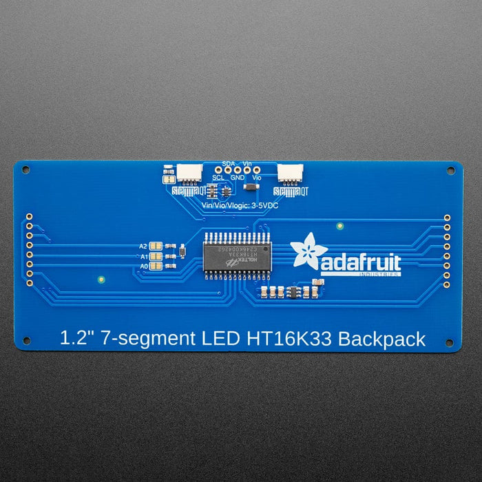 Adafruit 12 4 Digit 7 Segment Display With An I2c Backpack Yellow The Pi Hut