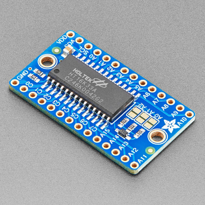 Adafruit 16 x 8 LED Matrix Driver Backpack - HT16K33 Breakout - The Pi Hut