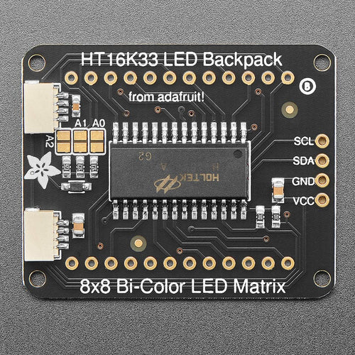 Adafruit Bicolor LED Square Pixel Matrix with I2C Backpack - Qwiic ...