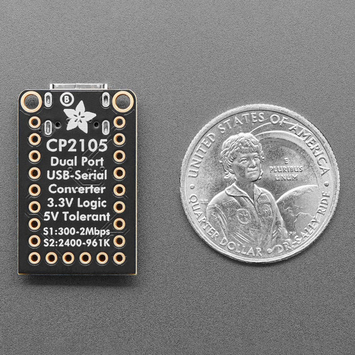 Adafruit CP2105 Friend - USB to Dual UART Serial Converters - The Pi Hut