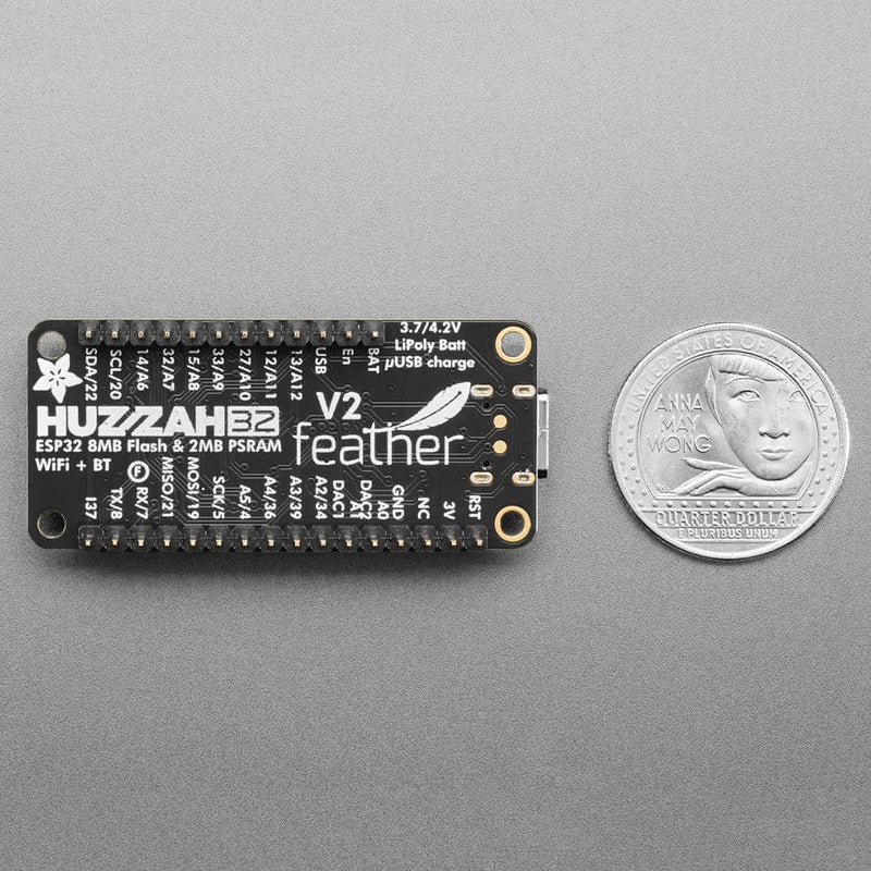 Adafruit Esp32 Feather V2 With Headers 8mb Flash 2 Mb Psram Stemma Qt The Pi Hut