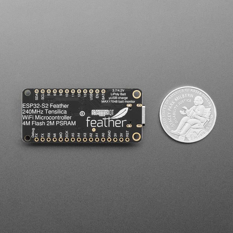 Adafruit ESP32-S2 Feather with w.FL Antenna - The Pi Hut