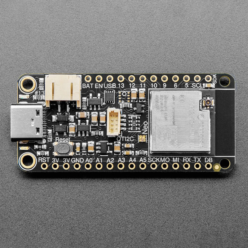 Adafruit ESP32-S3 Reverse TFT Feather with w.FL Antenna - The Pi Hut