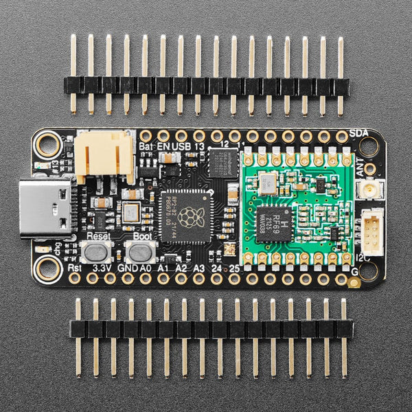 Adafruit Feather RP2040 RFM69 Packet Radio - 868 or 915MHz - RadioFruit ...