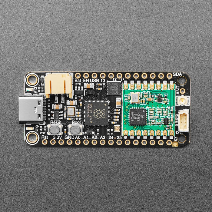 Adafruit Feather RP2040 RFM69 Packet Radio - 868 or 915MHz - RadioFruit ...