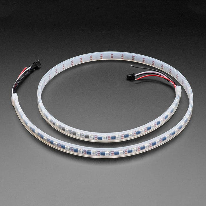 Adafruit High Density Neopixel Uv Led Strip With 60 Led M White Pcb 1m The Pi Hut