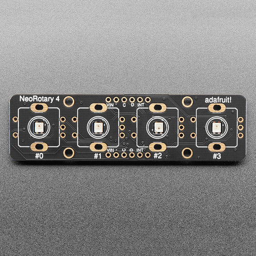 Adafruit I2C Quad Rotary Encoder Breakout with NeoPixel - STEMMA QT ...