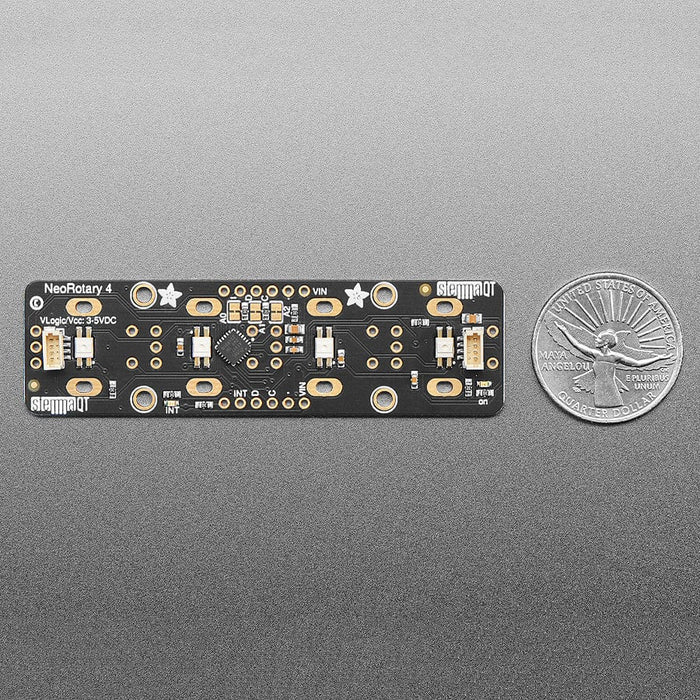 Adafruit I2C Quad Rotary Encoder Breakout with NeoPixel - STEMMA QT ...