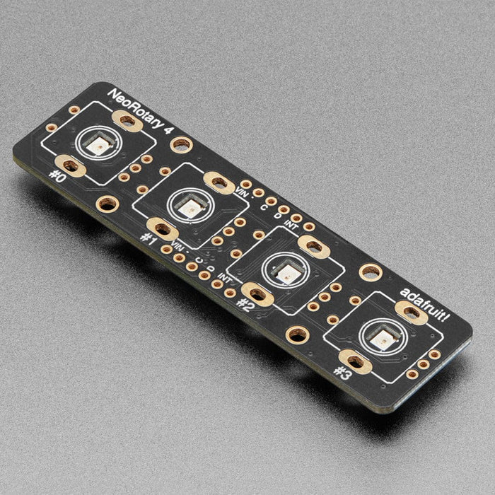 Adafruit I2C Quad Rotary Encoder Breakout with NeoPixel - STEMMA QT ...