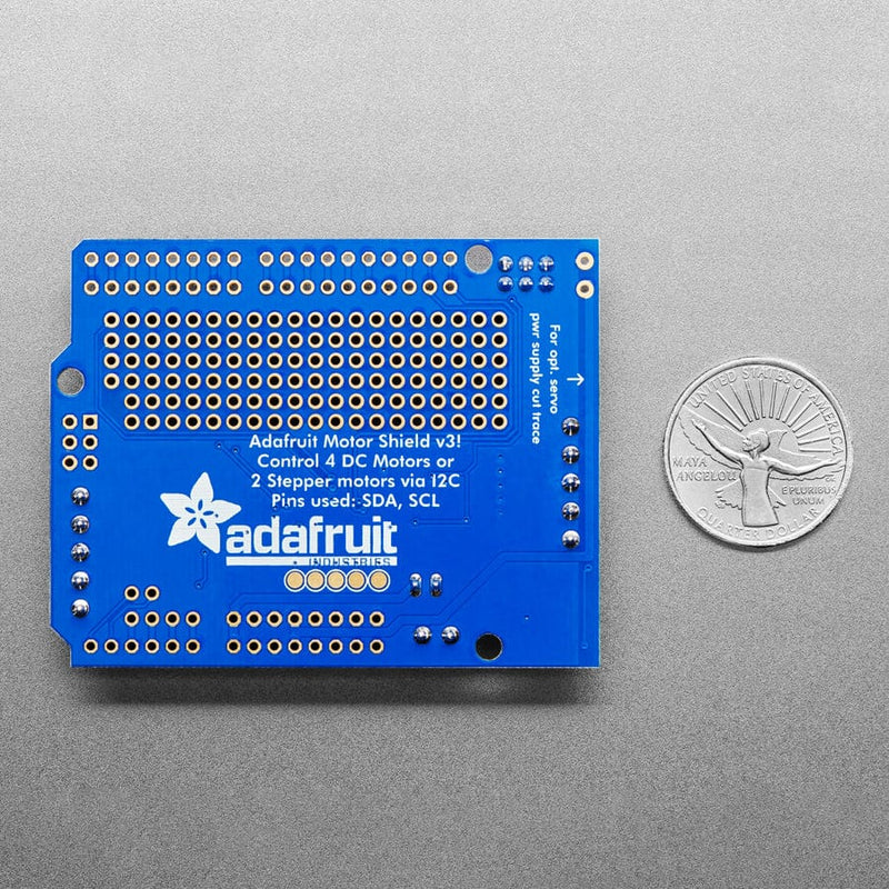 Adafruit Motor/Stepper/Servo Shield for Arduino v3 Kit - The Pi Hut