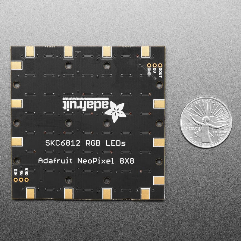 Adafruit NeoPixel NeoMatrix 8x8 - 64 RGB LED Pixel Matrix - The Pi Hut