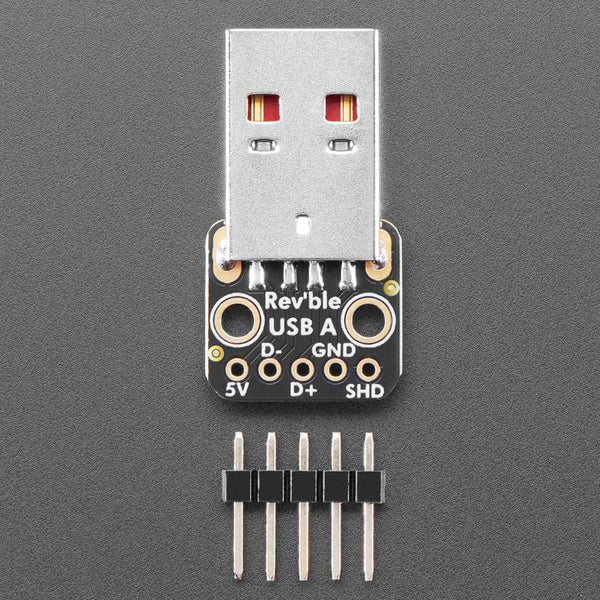 Adafruit Reversible USB Type A Plug Connector Breakout | The Pi Hut