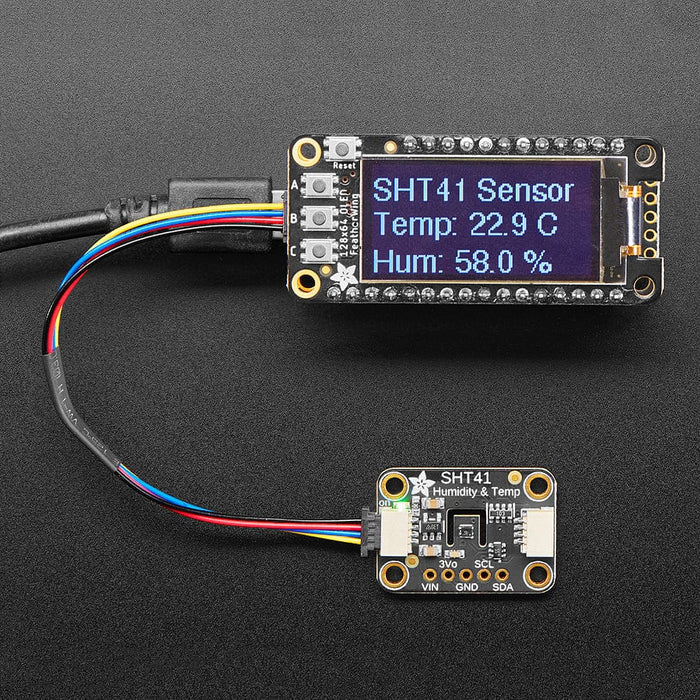 Adafruit Sensirion SHT41 Temperature & Humidity Sensor - STEMMA QT ...