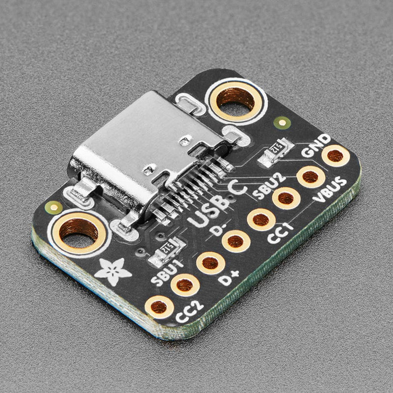 Adafruit Sunken USB Type C Breakout Board - Downstream Connection - The ...