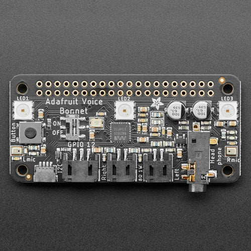 Adafruit Voice Bonnet for Raspberry Pi - Two Speakers + Two Mics - The ...