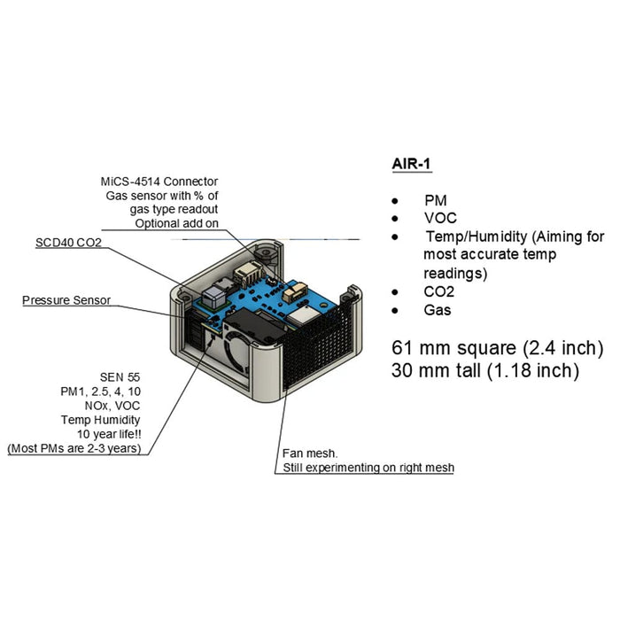 AIR-1 Air Quality Sensor for Home Assistant - The Pi Hut