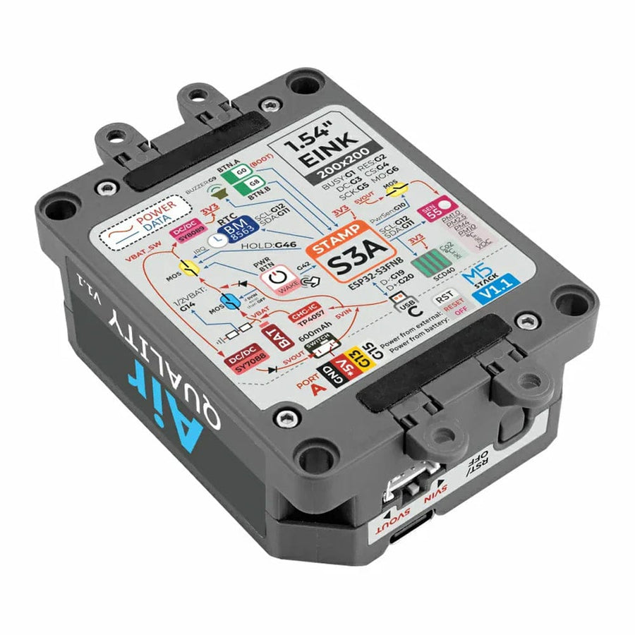 Air Quality Kit v1.1 with M5StampS3A (SEN55, SCD40) - The Pi Hut