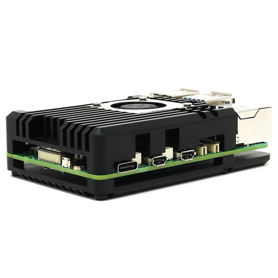 Aluminium Armour Blower Fan Heatsink Case For Raspberry Pi 5 The Pi Hut