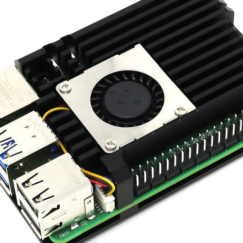 Aluminium Armour Blower Fan Heatsink Case For Raspberry Pi 5 The Pi Hut