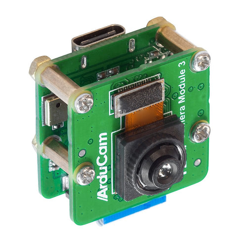 Arducam 12MP IMX708 USB-C UVC Fixed-Focus Camera Module with Microphone ...
