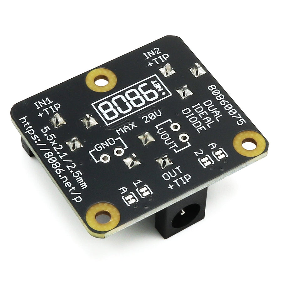 Barrel Jack Dual Supply - Dual Ideal Diodes | The Pi Hut