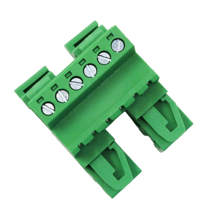 DIN Rail Pluggable Terminal Block - 6 Pole | The Pi Hut DIN Rail Pluggable Terminal Block - 6 Pole | The Pi Hut