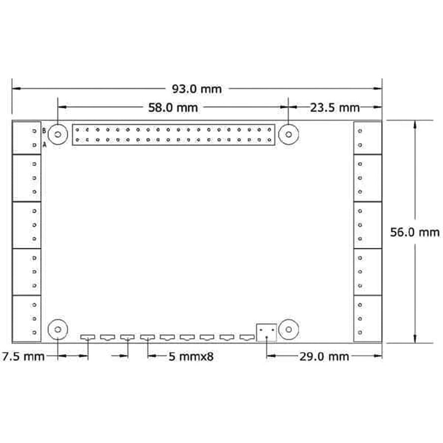 Eight MOSFETS 8-Layer Stackable HAT for Raspberry Pi | The Pi Hut