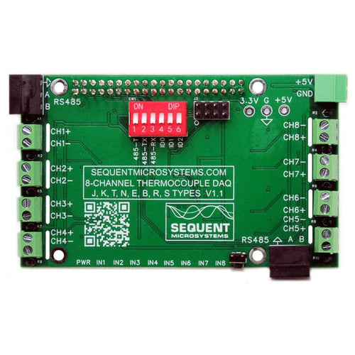 Eight Thermocouples Daq 8 Layer Stackable Hat For Raspberry Pi The Pi Hut