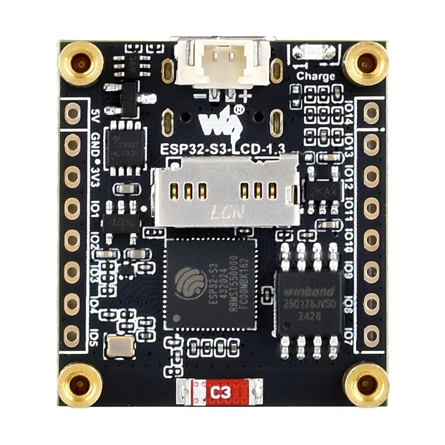 ESP32-S3 1.3" IPS LCD Display Dev Board with IMU (240×240) - The Pi Hut