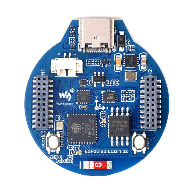 Esp32 S3 Development Board With 128 Ips Round Lcd The Pi Hut