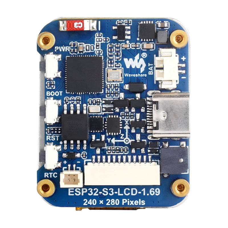 ESP32-S3 Development Board with 1.69" IPS LCD Display (240 x 280) - The ...