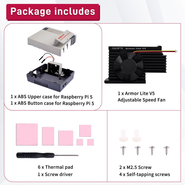 Game 5Pi Retro Gaming Case for Raspberry Pi 5 - The Pi Hut