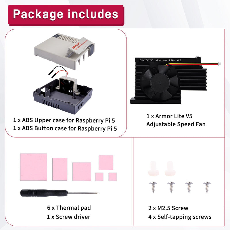 Game 5Pi Retro Gaming Case for Raspberry Pi 5 - The Pi Hut