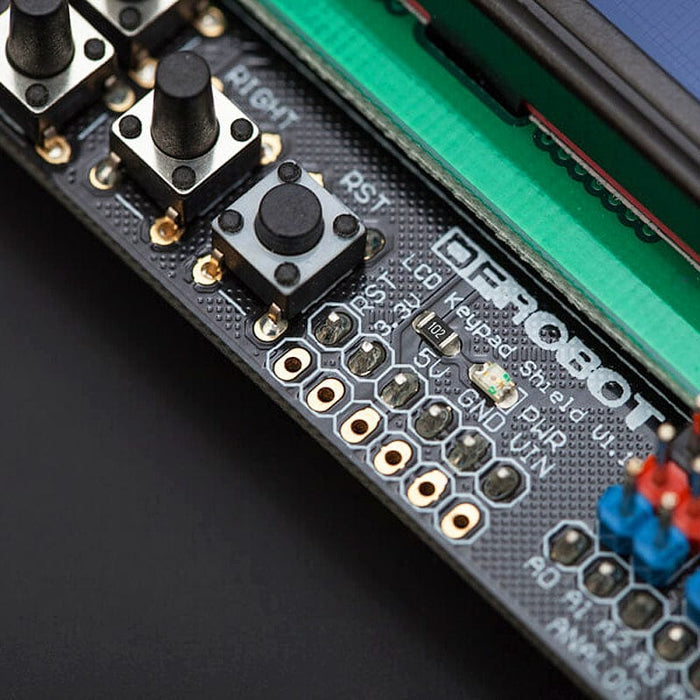 Gravity: 1602 LCD Keypad Shield For Arduino | The Pi Hut