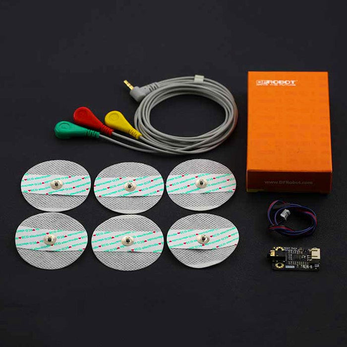 Gravity Analog Heart Rate Monitor Sensor Ecg For Arduino The Pi Hut