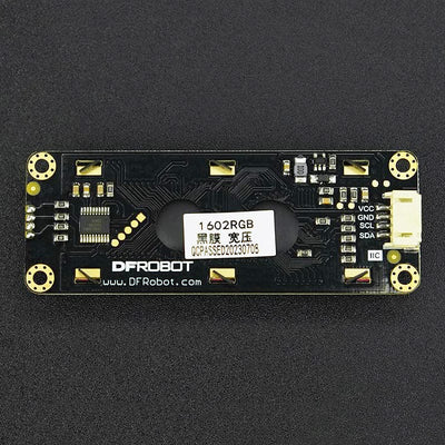 Gravity: I2C 16x2 Arduino LCD with RGB Font Display (Black) - The Pi Hut